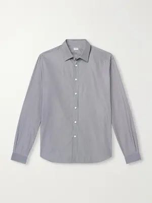 TOTEME Striped Cotton-poplin Shirt - Gray