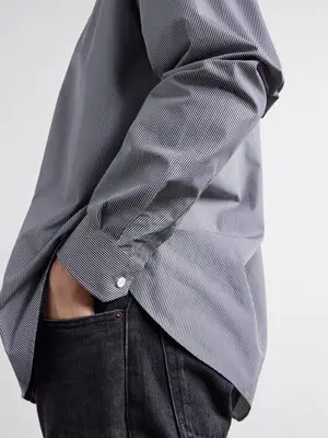 TOTEME Striped Cotton-poplin Shirt