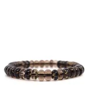 Shar Oke Smoky Quartz Rondelle Bracelet - Brown