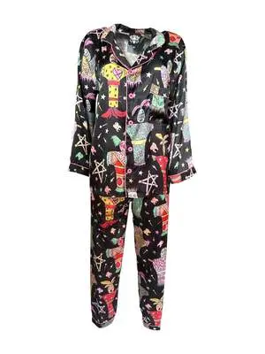 ANY OLD IRON Multicolor Voodoo Pajamas - Black/red