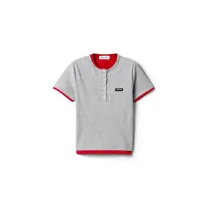 Miu Miu Jersey T-shirt - Grey/red