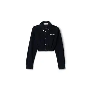 Miu Miu Fleece Shirt - Navy