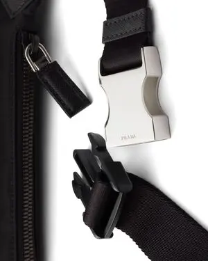 Prada Re-nylon And Saffiano Leather Shoulder Bag