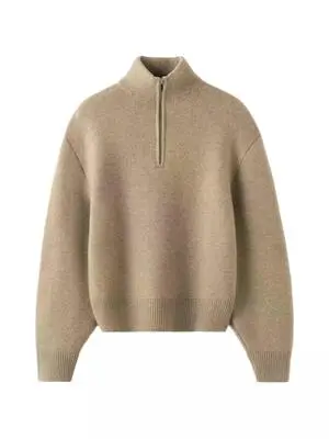 Almada Label Dana Half-zip Sweater - Neutrals
