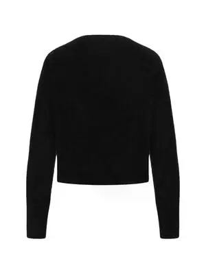 ROBERTO COLLINA Button-up V-neck Cardigan - Black