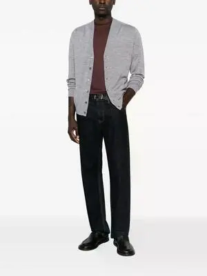 Canali Fine-knit Button-up Cardigan