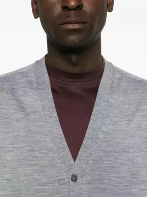 Canali Fine-knit Button-up Cardigan