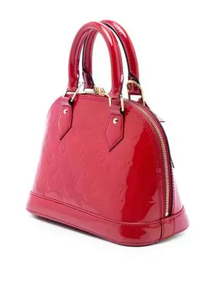 LOUIS VUITTON 2015 Monogram Vernis Alma Bb Satchel