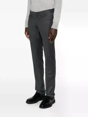 JACOB COHЁN Logo-patch Straight-leg Trousers
