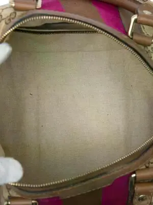 Gucci 2016-2026 Medium Gg Canvas Web Joy Boston Bag Satchel