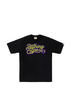A BATHING APE Script Logo-print T-shirt - Black