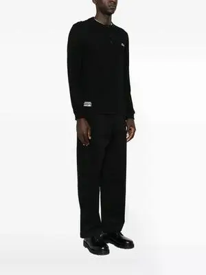 Lacoste Logo-patch Long-sleeved Henley T-shirt