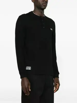 Lacoste Logo-patch Long-sleeved Henley T-shirt