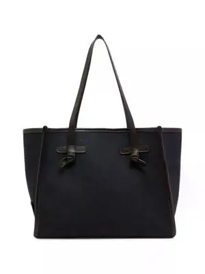 GIANNI CHIARINI Marcella Knot-detail Tote Bag - Blue