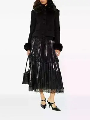SELF-PORTRAIT Faux-fur Trim Jacket