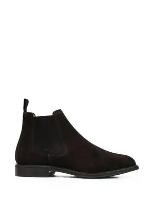 BERWICK 1707 Suede Chelsea Boots - Brown