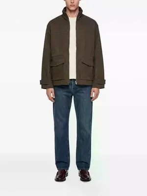 ANOTHER ASPECT High-neck Flap-pocket Jacket