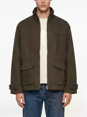 ANOTHER ASPECT High-neck Flap-pocket Jacket