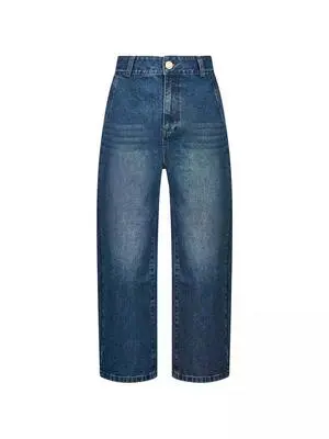 HOUSE OF ERRORS Embroidered Whiskered Straight-leg Jeans