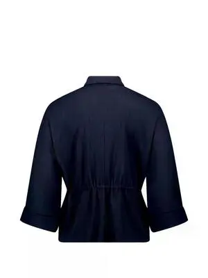 BETTY BARCLAY Drawstring-waist Short-sleeved Blouse