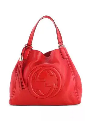 Gucci Soho Leather Medium Shoulder Bag - Red