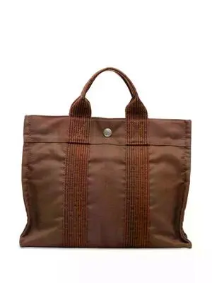 Hermès 1990-2010 Canvas Herline Pm Tote Bag