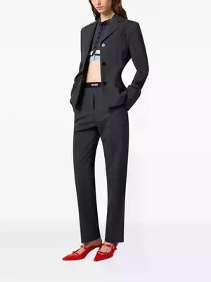 MSGM Cropped Layered Cardigan