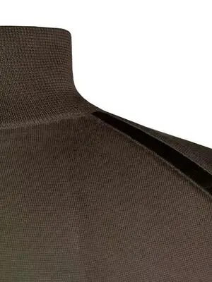 TOD'S Half-zip Jumper In Cashmere And Silk - Brown