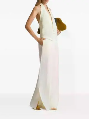Alberta Ferretti Quilted Halterneck Vest