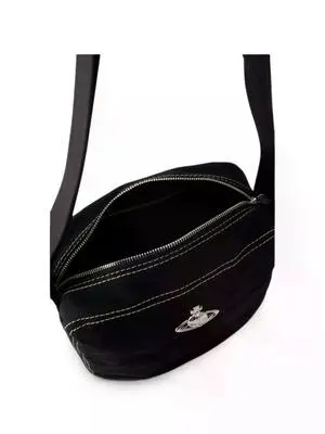 VIVIENNE WESTWOOD Orb-plaque Top-stitch Crossbody Bag