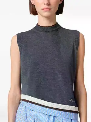 MSGM Logo-embroidered Tank Top