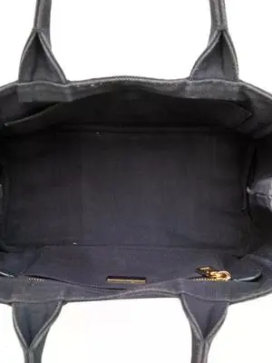 Prada 2013-2026 Small Canvas Canapa Logo Tote Satchel