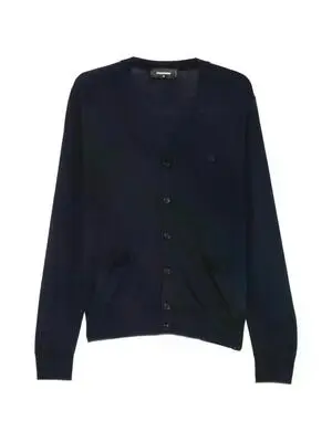 Dsquared2 Upside Down Cardigan - Blue