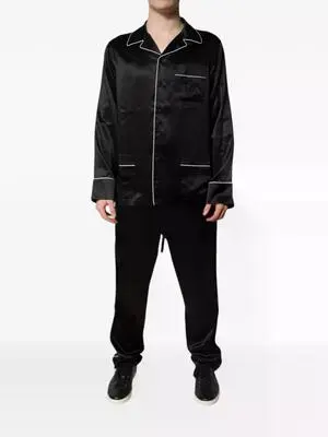 Dolce & Gabbana Piped Silk Pajamas