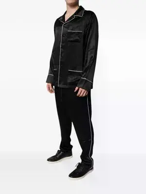 Dolce & Gabbana Piped Silk Pajamas