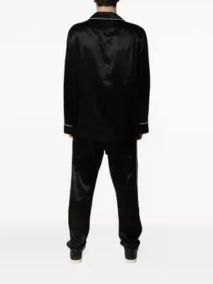 Dolce & Gabbana Piped Silk Pajamas