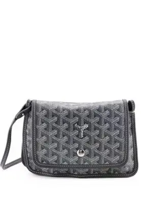 Goyard Plumet Clutch Wallet Coated Canvas Crossbody Bag - Grey