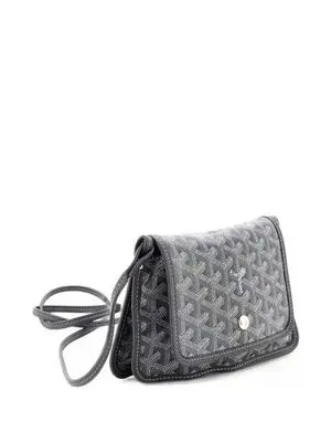 Goyard Plumet Clutch Wallet Coated Canvas Crossbody Bag - Grey