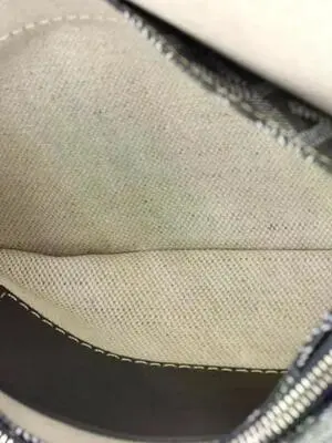 Goyard Plumet Clutch Wallet Coated Canvas Crossbody Bag - Grey