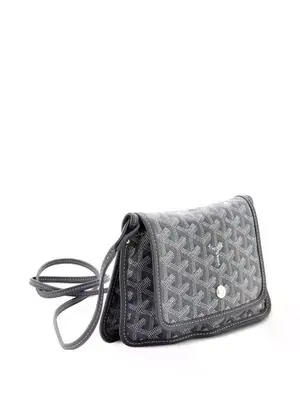 Goyard Plumet Clutch Wallet Coated Canvas Crossbody Bag - Grey
