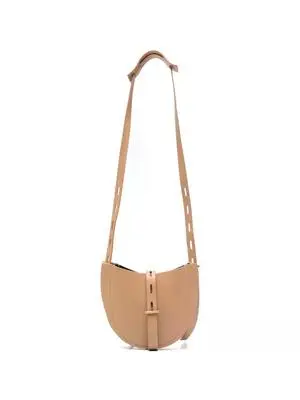 MINOBOSSI Half-moon Leather Shoulder Bag - Neutrals