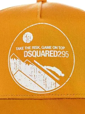 Dsquared2 Logo-print Distressed Baseball Cap - Orange