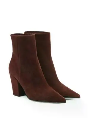 GIANVITO ROSSI Keinna Pointed-toe Ankle Boots