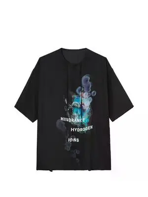 Yohji Yamamoto Graphic-print Shirt - Black