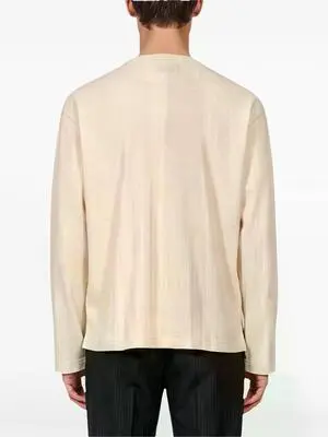ANOTHER ASPECT Ribbed Long-sleeve Sweater