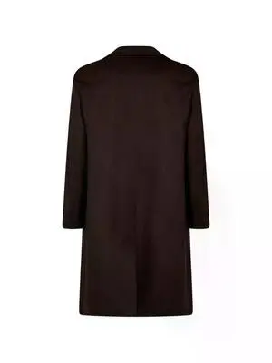 LARDINI Single-breasted Wool Coat - Brown