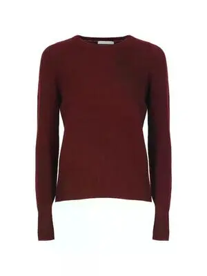 OLIVER LATTUGHI Crew-neck Ribbed-trim Sweater - Red