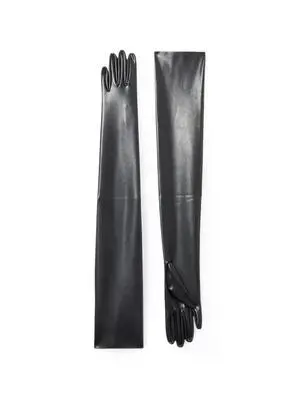 Norma Kamali Extra-long Faux-leather Gloves - Black