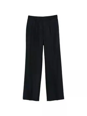 CELLAR DOOR Straight-leg Wool Trousers - Blue