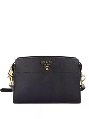 Prada Bibliotheque Saffiano Leather Crossbody Bag